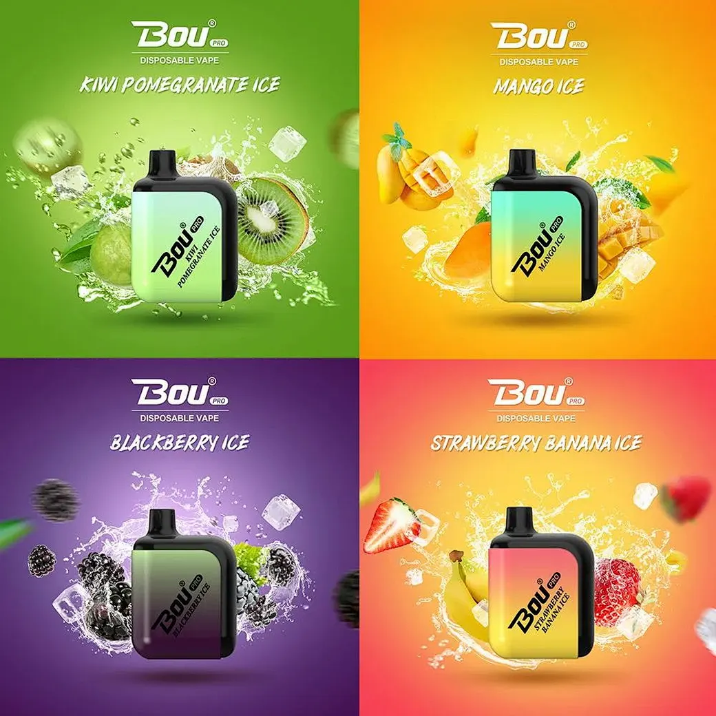 Bou Pro 7000 Puff Crystal Disposable Vape - 7000 Puffs, Mesh Coil, 13 ...